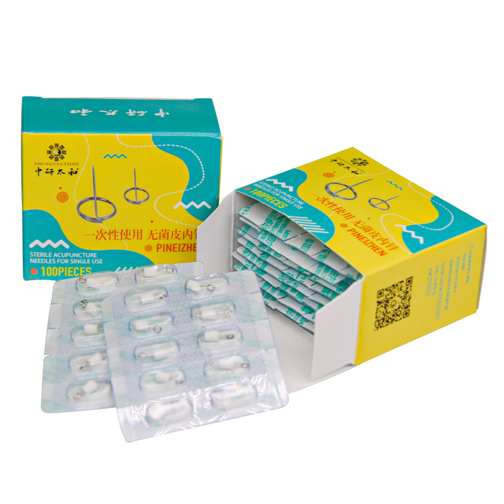 OEM Silver Intradermal Acupuncture Needles 0.16mm