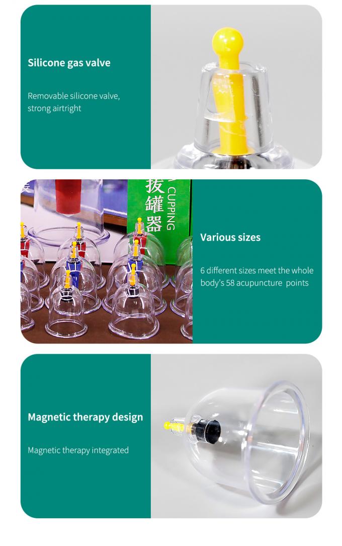 Traditional Bulk Vacuum Plastic Cupping Cups Set Negative Pressure
